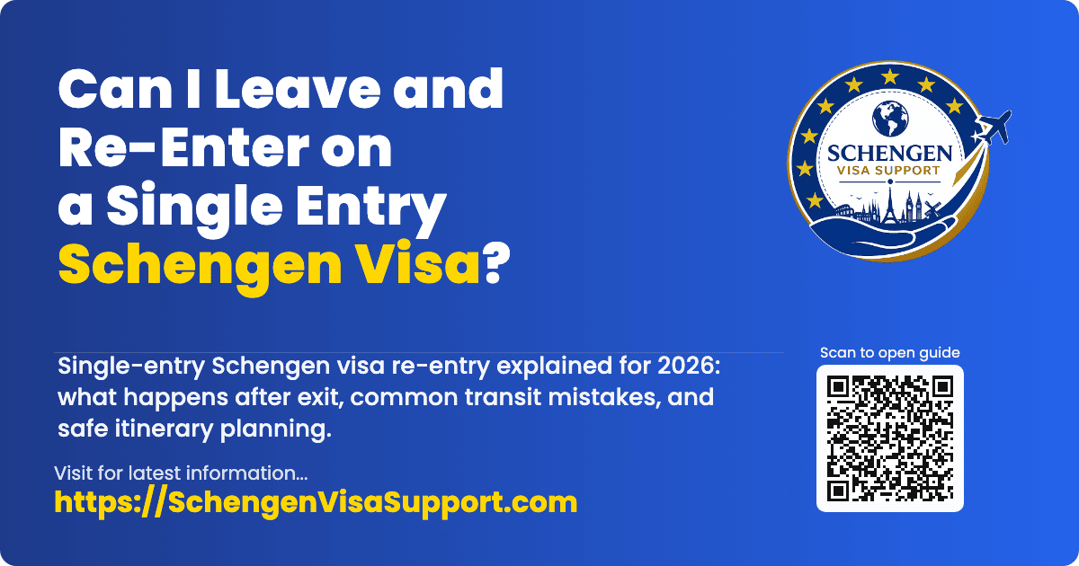 Can I Leave and Re-Enter on Single Entry Schengen Visa?