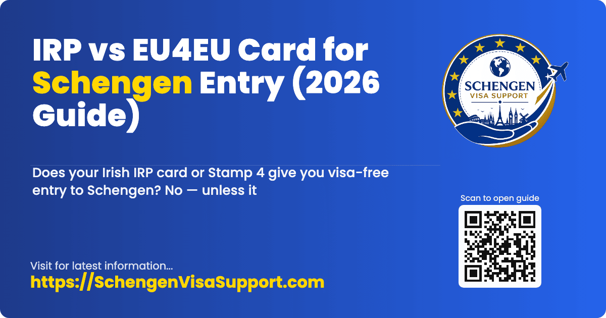 IRP vs EU4EU Card for Schengen Entry (2026 Guide)