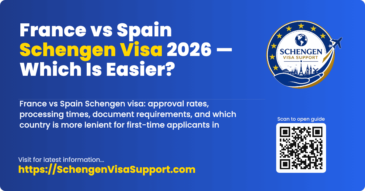 France vs Spain Schengen Visa 2026 — Which Is Easier?