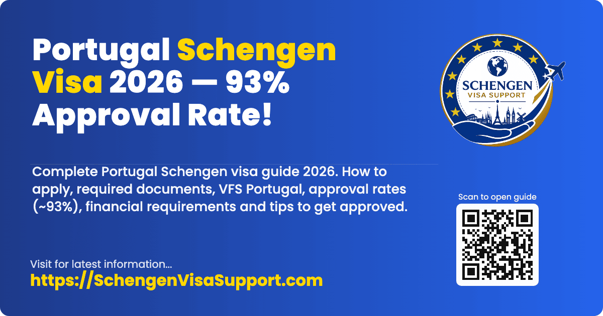 Portugal Schengen Visa 2026 — 93% Approval Rate!