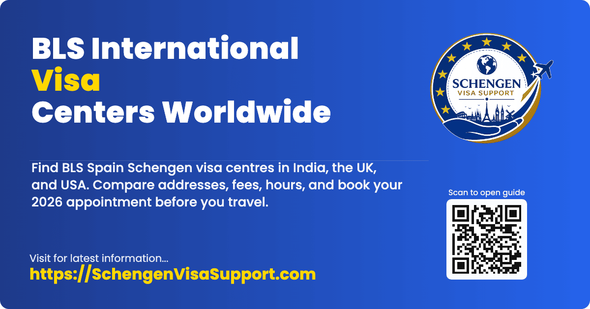 BLS Spain Visa 2026 — Global Centres & Appointments