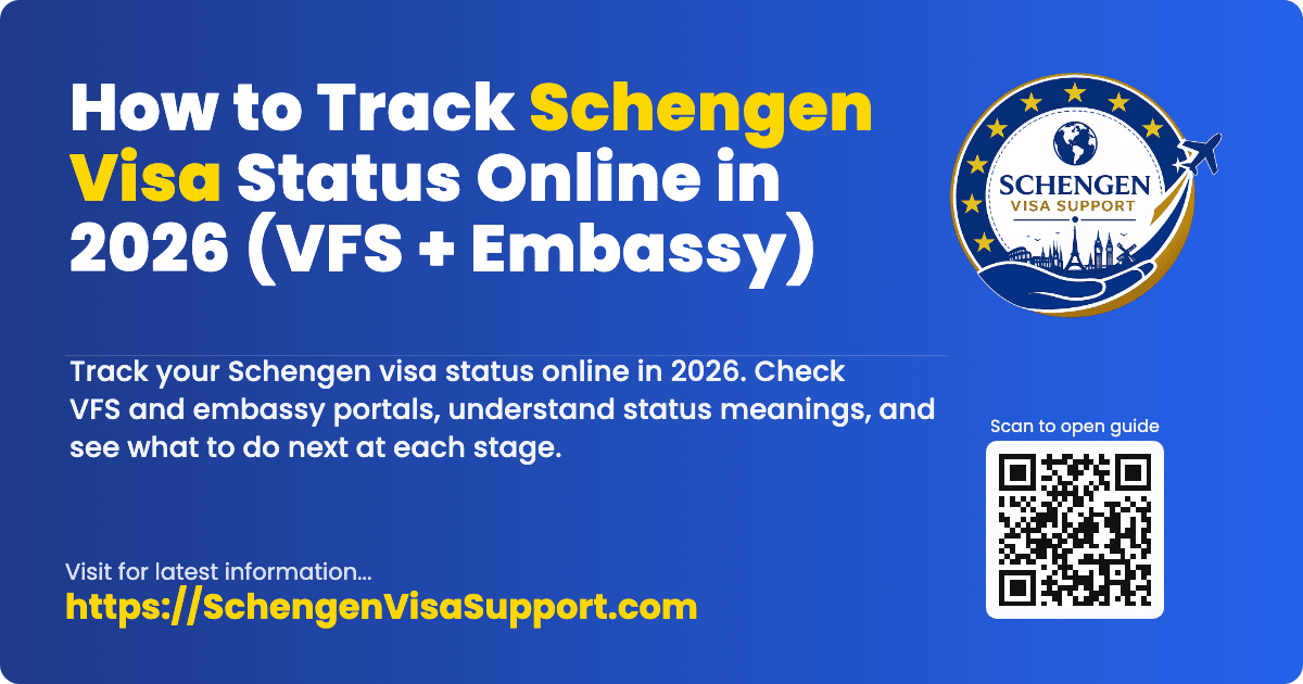 How to Track Schengen Visa Status Online in 2026 (VFS + Embassy)