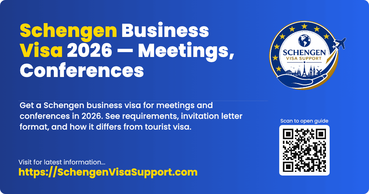 Schengen Business Visa 2026 — Meetings, Conferences