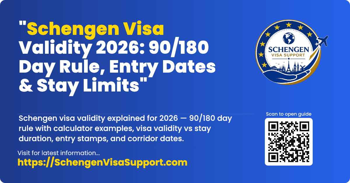 Schengen Visa Validity 2026: How Long Can You Stay? (90-Day Rule Explained)