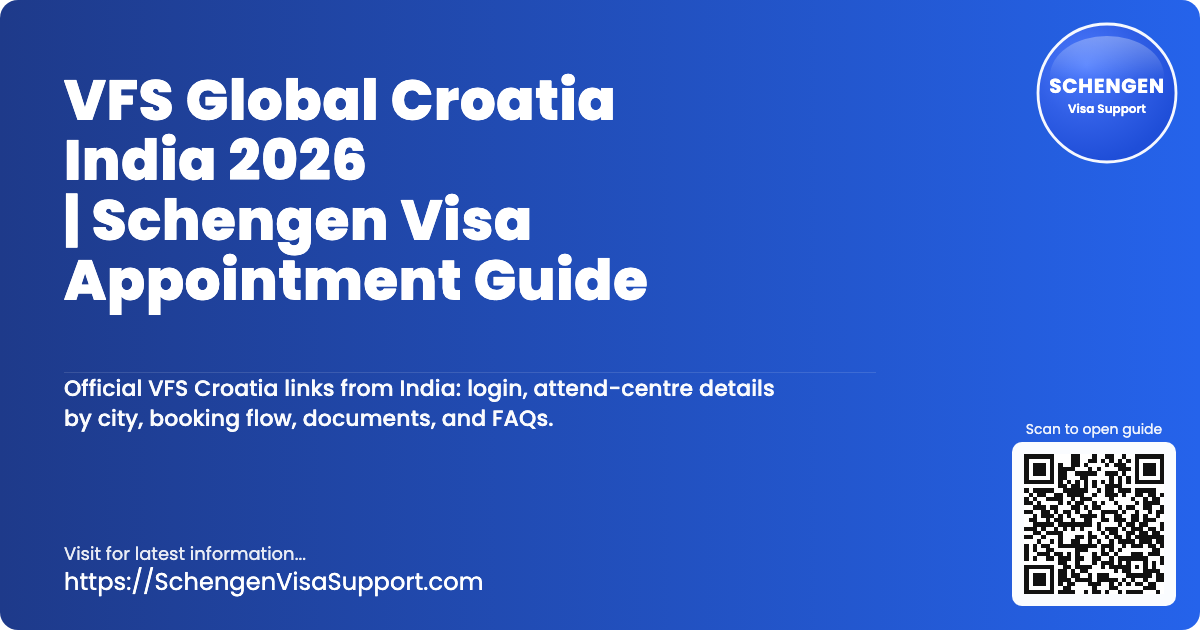 VFS Croatia from India 2026 — Book Appointment